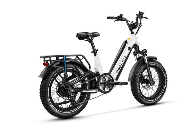 Magicycle Deer 20" Mini Soft Tail Step-Thru 22" OD Fat Tire Electric ...